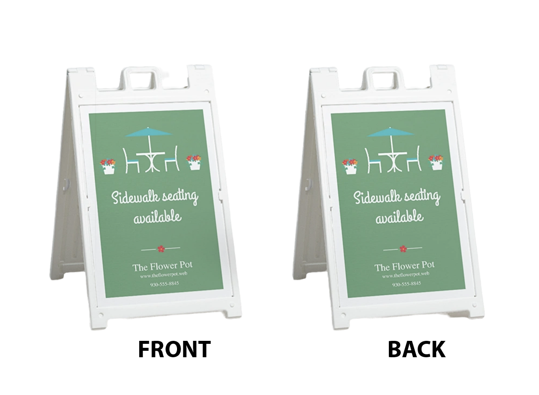 A-Frame Sidewalk Signage | www.regalprint.com