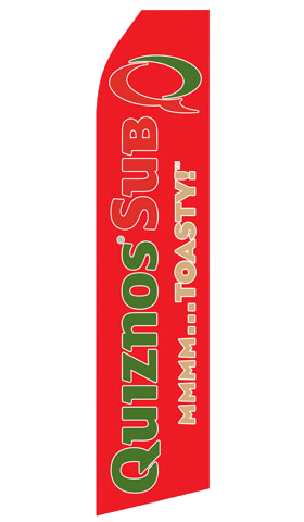 Quiznos Subs Logo Econo Stock Flag | www.regalprint.com