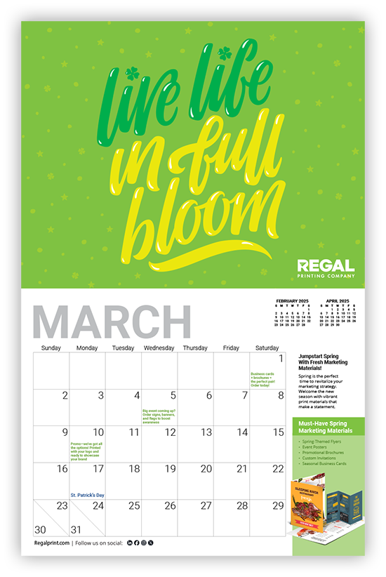 Regal Printing Calendars | www.regalprint.com