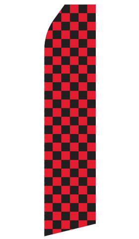 Red and Black Checkered Econo Stock Flag | www.regalprint.com