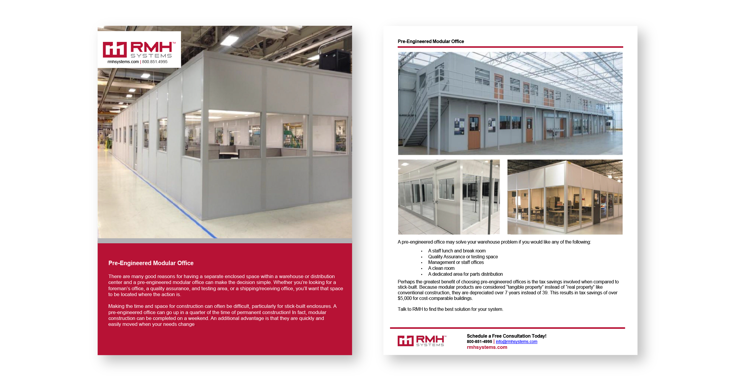 RMH Modular Office Flyer | www.regalprint.com